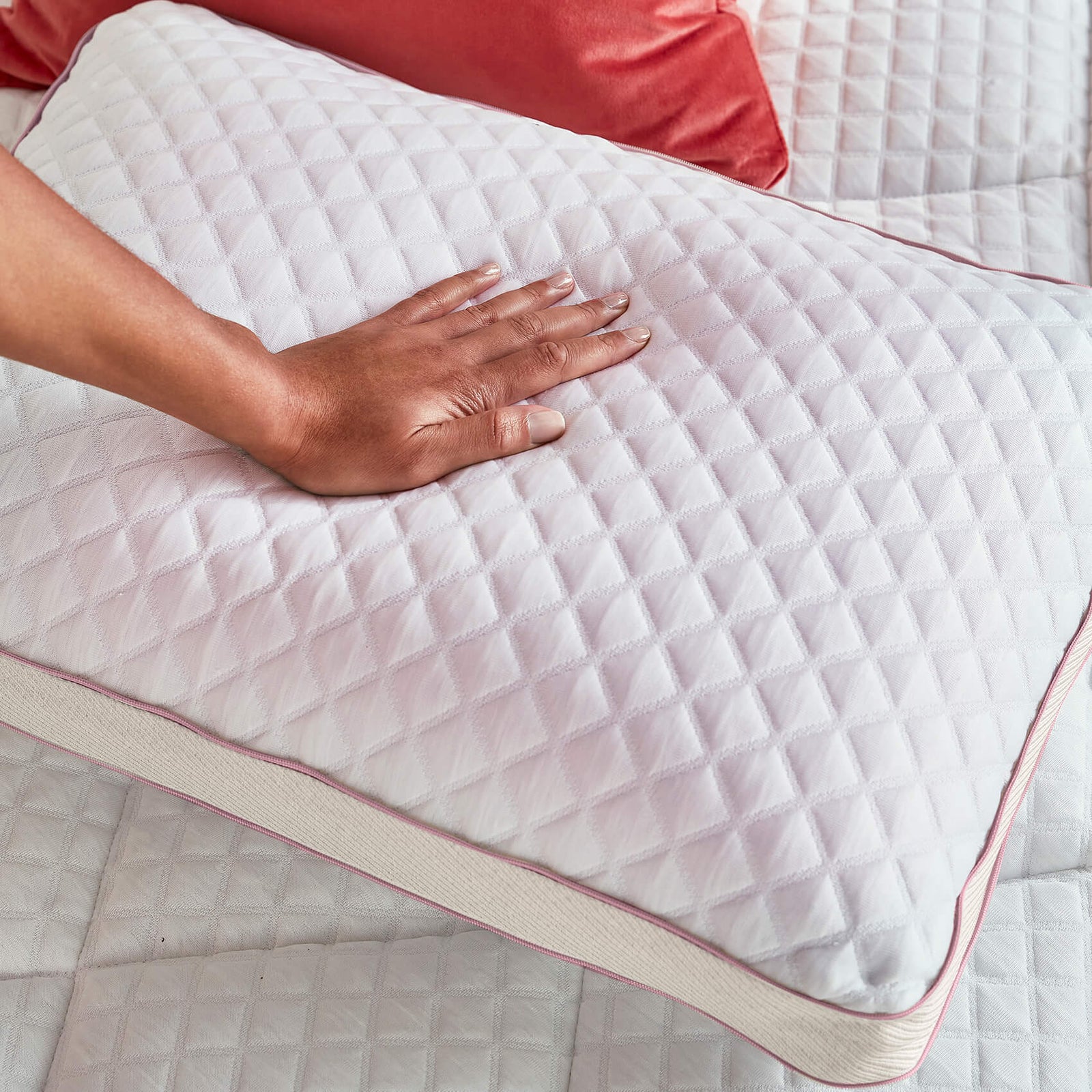 plush adjustable pillow with gel memory foam nue by novaform